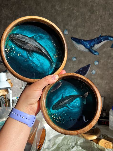 Деревянная посуда с эпоксидной смолой | Resin art, Resin art painting ...