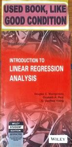 Introduction To Linear Regression Analysis (Old Book): Buy Introduction To Linear Regression ...