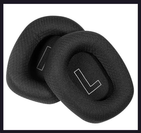 Амбушюры-подушки MyPads большие для наушников Logitech G733 черные ...