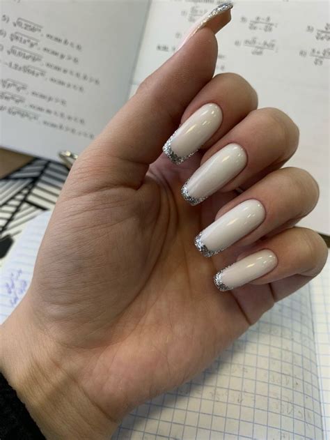 Маник 💎 | Pink tip nails, Prom nails, Manicure