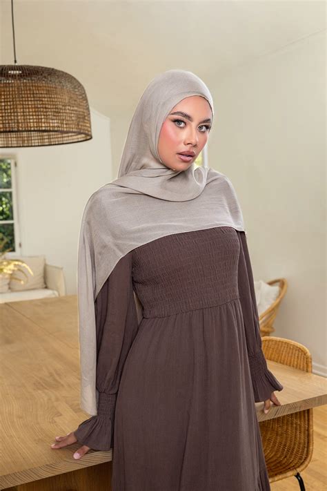 Essential Modal Hijab - Mushroom – Zahraa The Label