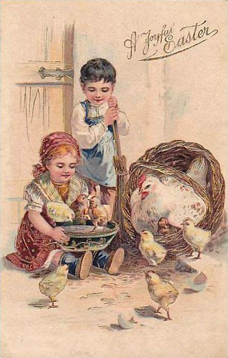 Пасха. Винтажные открытки и изображения | Easter postcards, Vintage ...