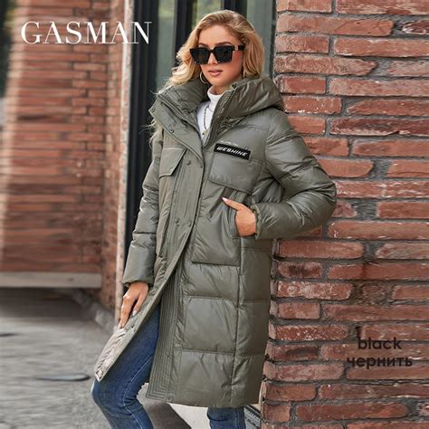 GASMAN-Winter-Down-Jacket-Women-Warm-Long-Classic-zipper-Belt-Design ...