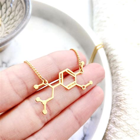 Adrenaline Molecule Necklace Gold / Silver – Shany Design Studio