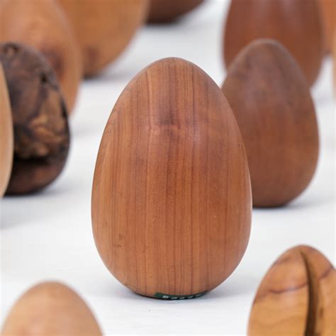 Collection of 68 Wooden Eggs - Vintage Design Point