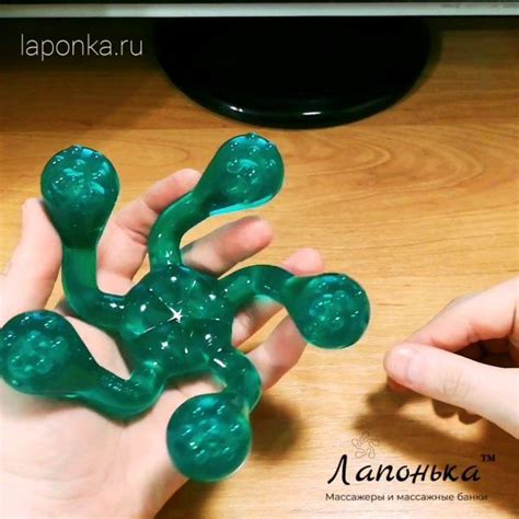 Массажёр "Лапонька-2" Зелёный Массажер с дополнительными массажными ...