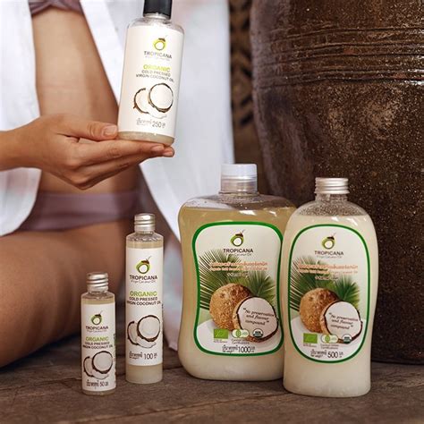 Кокосовое масло Tropicana Organic Cold Pressed Virgin Coconut Oil 100% ...