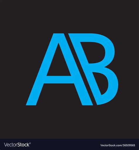 Ab logo design logo png logo png hd Royalty Free Vector