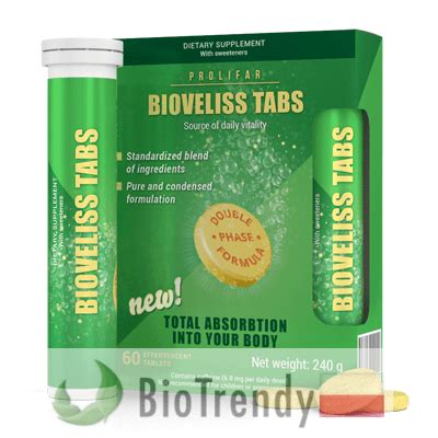 Bioveliss Tabs - tabletki musujące na odchudzanie - BioTrendy