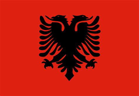 Albanien Flagge Nationalen · Kostenlose Vektorgrafik auf Pixabay