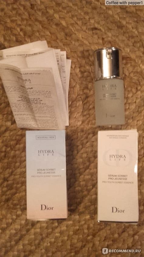 Сыворотка для лица Dior Hydra Life Serum Sorbet Pro-Jeunesse - «Новинка ...