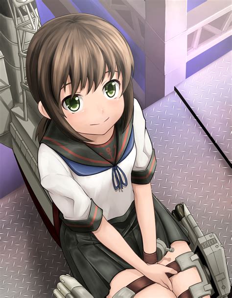 обои : аниме, Аниме девушки, Коллекция Kantai, Фубуки КанКолле, конский ...