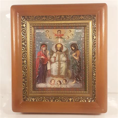 Икона Царь Славы, Лик 10х12 См, в Коричневом Деревянном Киоте — Купить ...