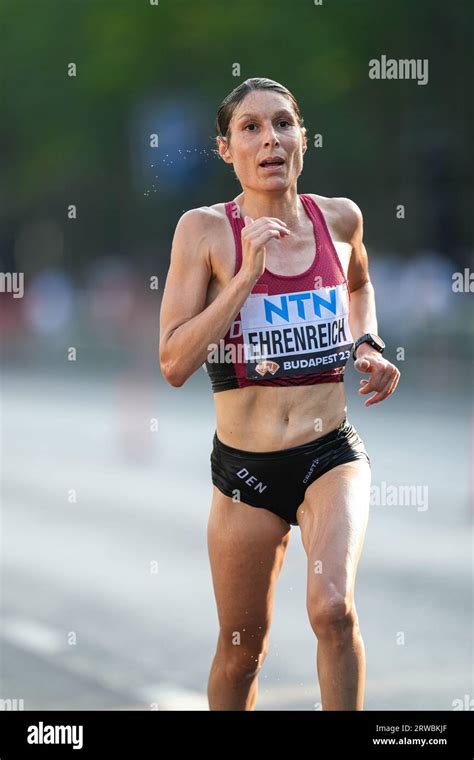 Karen Ehrenreich participating in the marathon at the World Athletics ...
