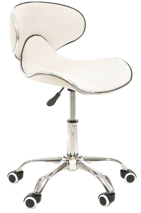 Стул косметический с удобной спинкой White Curved Callisimo (ID ...