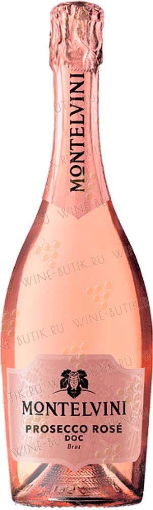 Вино сухое игристое розовое Montelvini Prosecco DOC Rose Treviso Brut ...