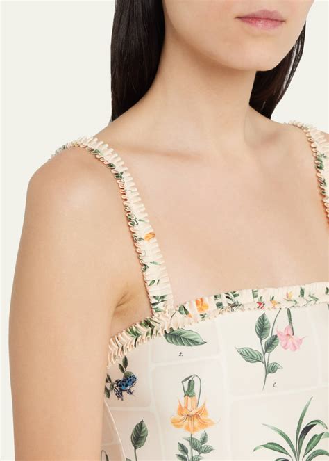Agua by Agua Bendita Limon Ruffle-Trim One-Piece Swimsuit - Bergdorf ...