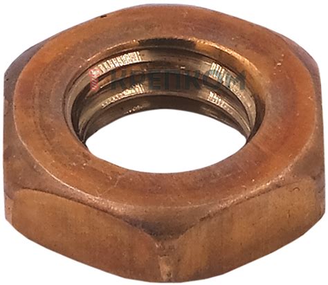 Гайка низкая М8 DIN 439 с фаской, бронза (Silicon bronze) с доставкой ...