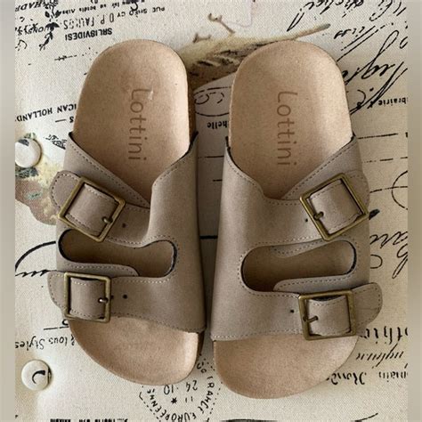 Lottini | Shoes | Lottini Kids Sandals Light Brown With Buckles | Poshmark
