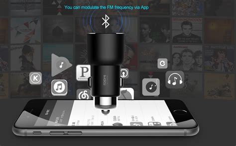 Transmiter Bluetooth Xiaomi Roidmi 3S z ładowarką samochodową