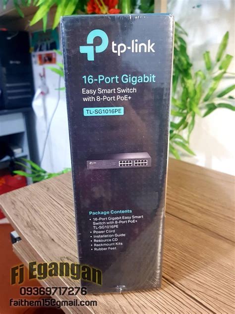 Tp-link SG1016PE 16-Port Gigabit Easy Smart PoE Switch with 8-Port PoE+ ...