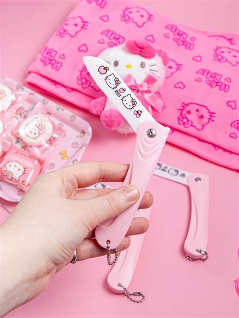 Брелок карманный складной нож розовый Хеллоу Китти Hello Kitty купить ...