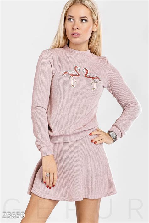 Костюм с юбкой (арт. 23659) ♡ интернет-магазин Gepur