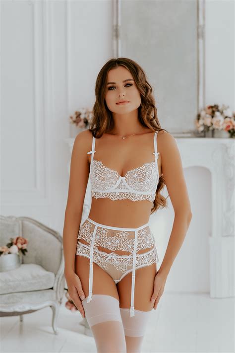 Bridal Lingerie Floral Wedding Lingerie White Lingerie - Etsy Australia