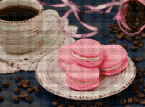 Алмазная мозаика ArtXobby "Макарунс с кофе", 30х40, квадратные стразы ...