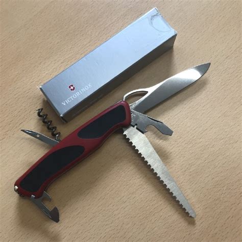 Victorinox Rangergrip 79 in Red and Black with Woodsaw ...