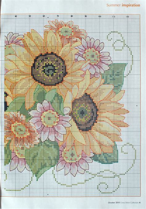 «Вышивка крестом - подсолнухи на подушке (схемы) - HandMade» — карточка ...