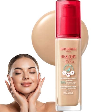 BOURJOIS Healthy Mix podkład 51 Light Vanilla 13187484225 - Allegro.pl