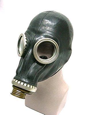 Gummi-Gasmaske GP-5 russischer Stil Sowjetunion, Schwarz, Größe 0,1,2,3 ...