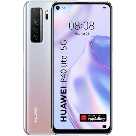 Telefon mobil Huawei P40 Lite Dual Sim, Silver Space, 5G, 6.5'', RAM ...