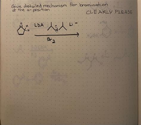 Solved Give detailed mechanism for bromination at the | Chegg.com