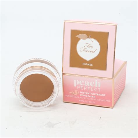 Too Faced Peach Perfect Matte Instant Coverage Concealer 0.24oz Nutmeg ...