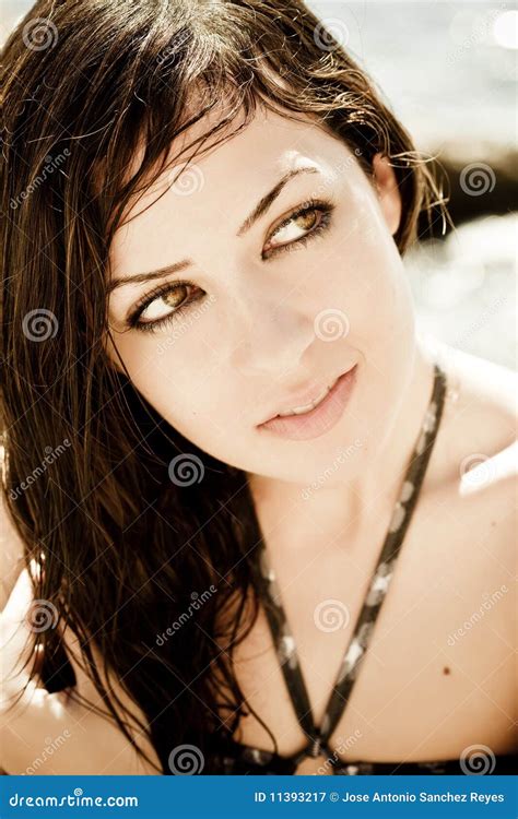 Sweet woman portrait stock image. Image of female, face - 11393217