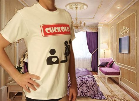 Мужская футболка с надписью Cuckold