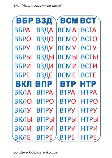 Слоговая таблица в карточках.pdf | Математические блокноты, Обучение ...