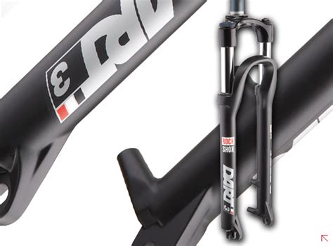 Cykeldennis.se - Rock Shox, Dart 3, Svart matt 100 mm Poplock