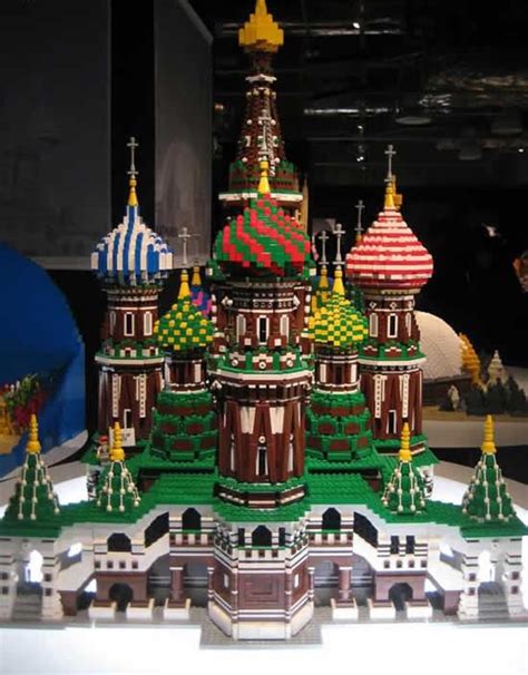 St. Basil's Cathedral in Moscow made of Lego blocks | Lego design, Cool ...