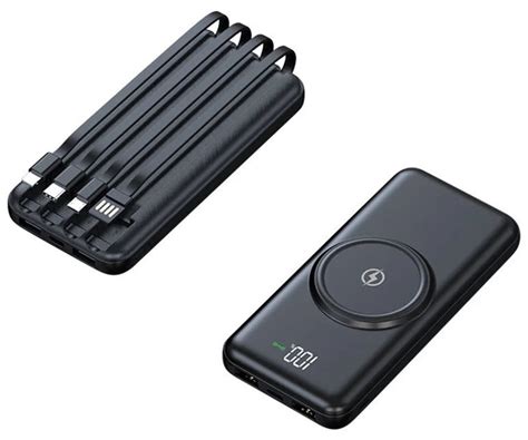 Power Bank 20000 mAh с беспроводной зарядкой Wireless Charging внешний ...