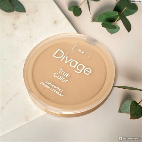 Пудра компактная DIVAGE True Color matte effect - «Отличная бюджетная ...