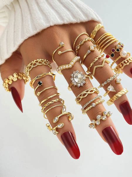 Комплект колец Модель 20907 Бренд DLED Accessories Бижутерия женская ...