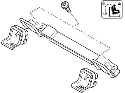 Mocowanie fotelika dziecięcego ISOFIX 1357238 Części Ford - sklep ...