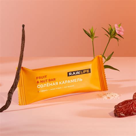 Батончик фруктово-ореховый без сахара R.A.W. LIFE Макадамия, 4 штуки по ...