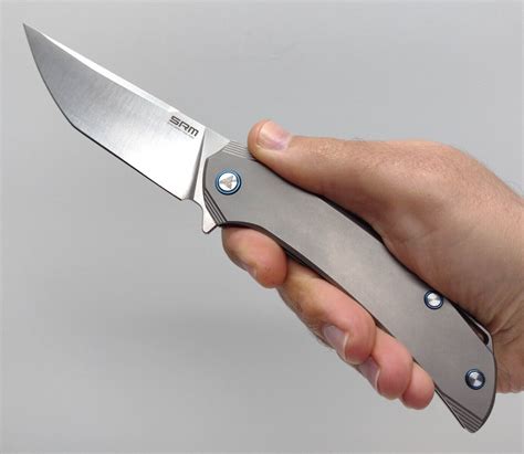 SRM 1411-TZ Large Asika Knife with 154CM Blade Steel & TC4 T