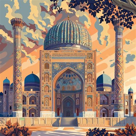 Uzbekistans Rich History and Architecture | Premium AI-generated image
