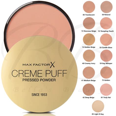 MAX FACTOR Creme Puff Compact Pressed Face Powder 14g *CHOOSE YOUR ...