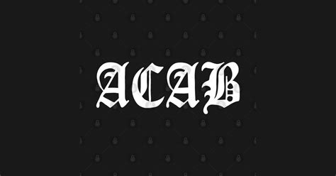 ACAB - Acab - T-Shirt | TeePublic